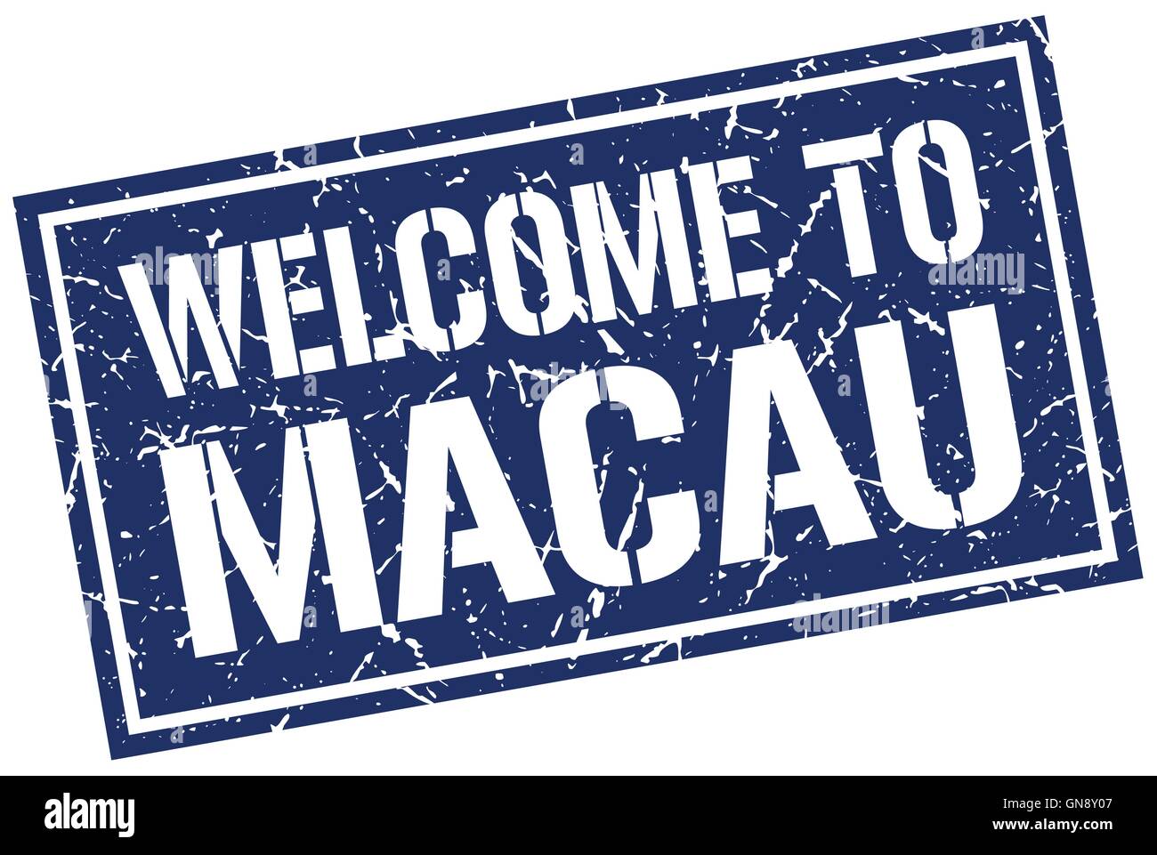 welcome to Macau stamp Stock Vector Image & Art - Alamy