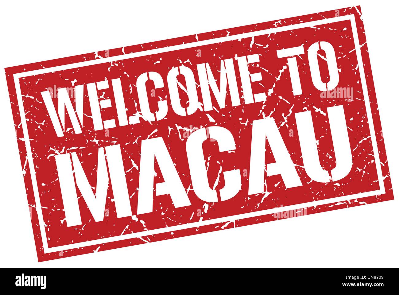 welcome to Macau stamp Stock Vector Image & Art - Alamy