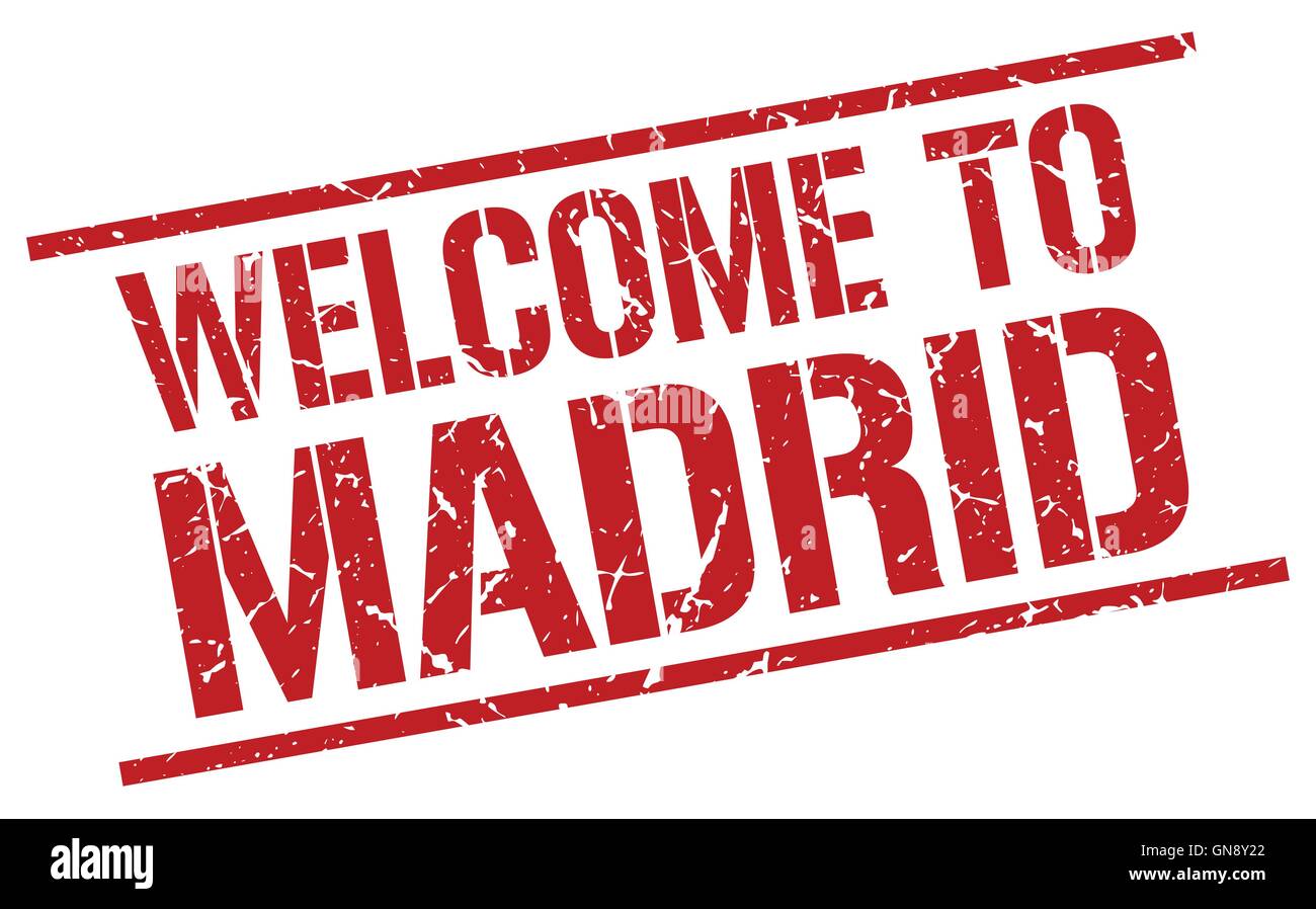 Welcome to madrid Stock Vector Images - Alamy