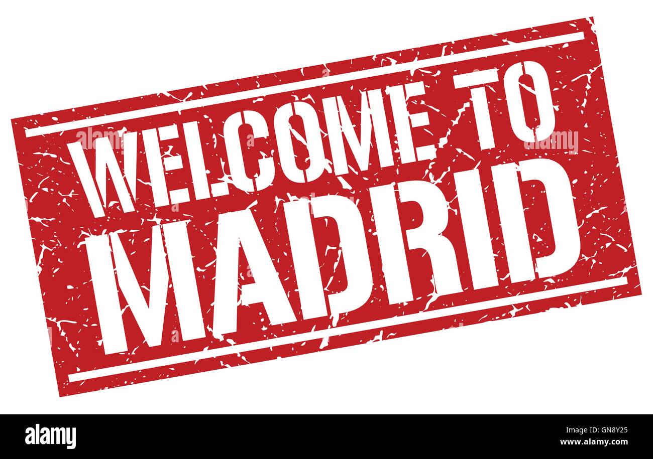 Welcome to madrid Stock Vector Images - Alamy