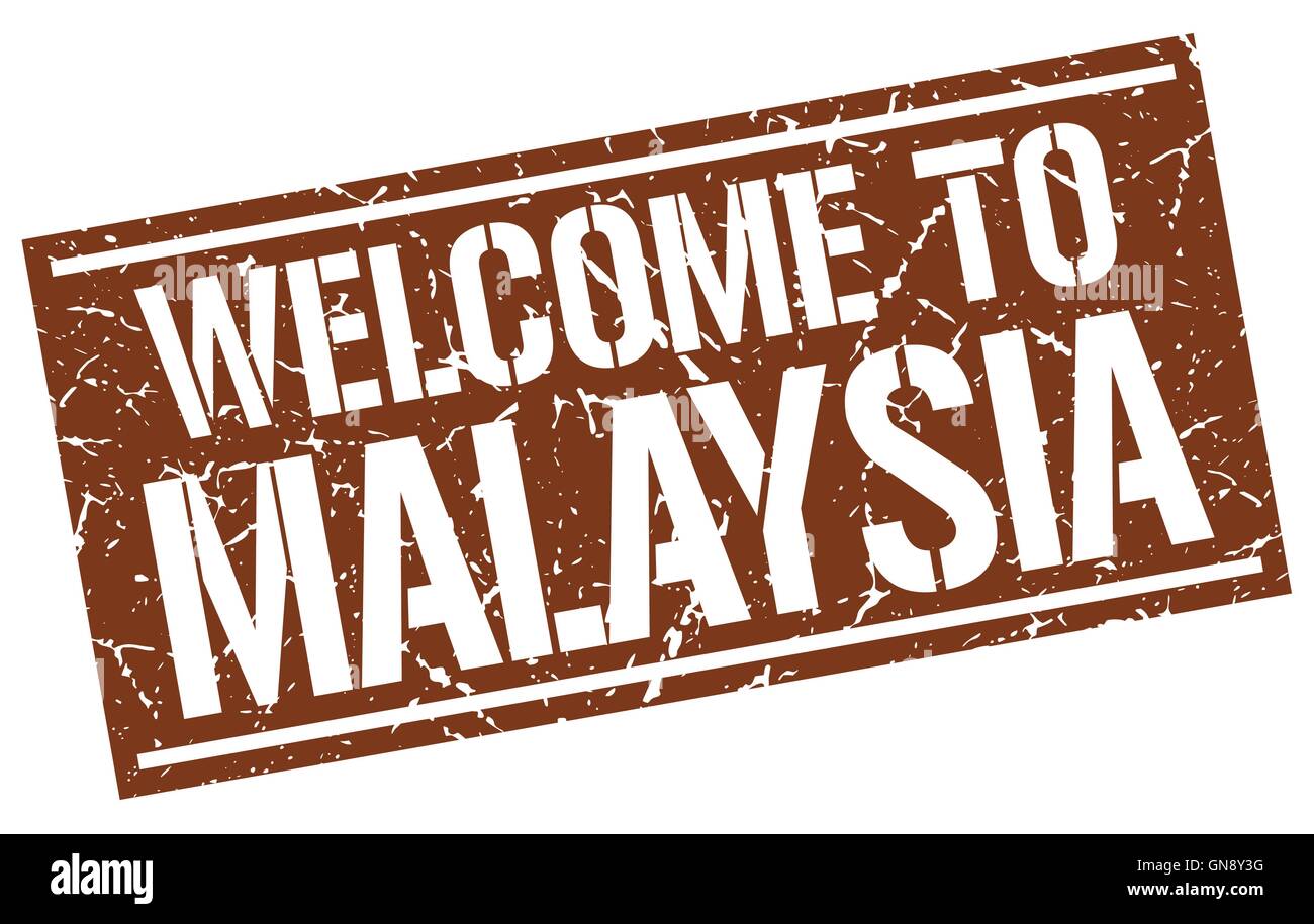 welcome to Malaysia stamp Stock Vector Image & Art - Alamy