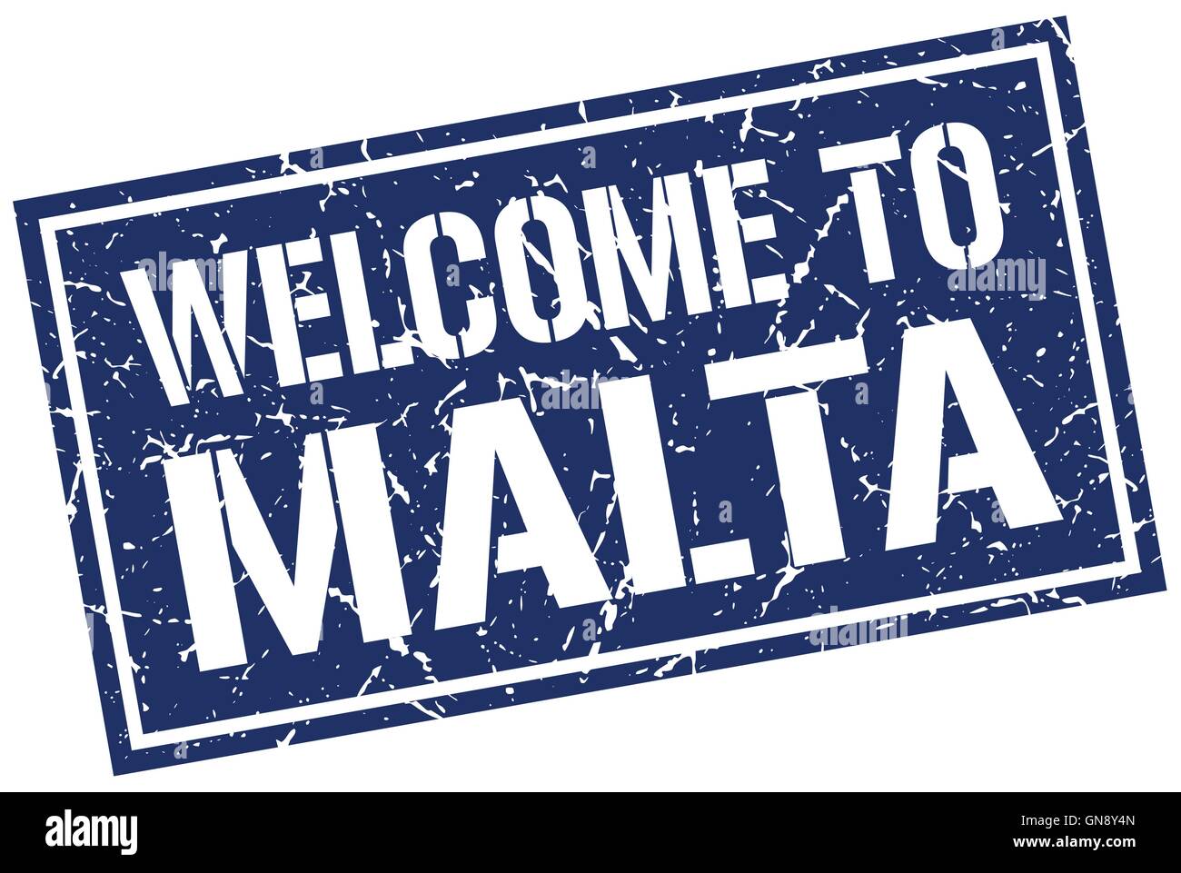 welcome to Malta stamp Stock Vector Image & Art - Alamy