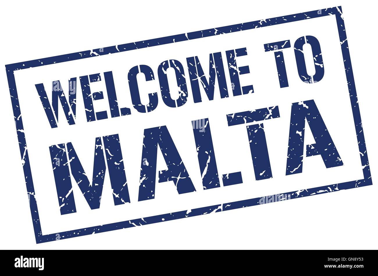 welcome to Malta stamp Stock Vector Image & Art - Alamy