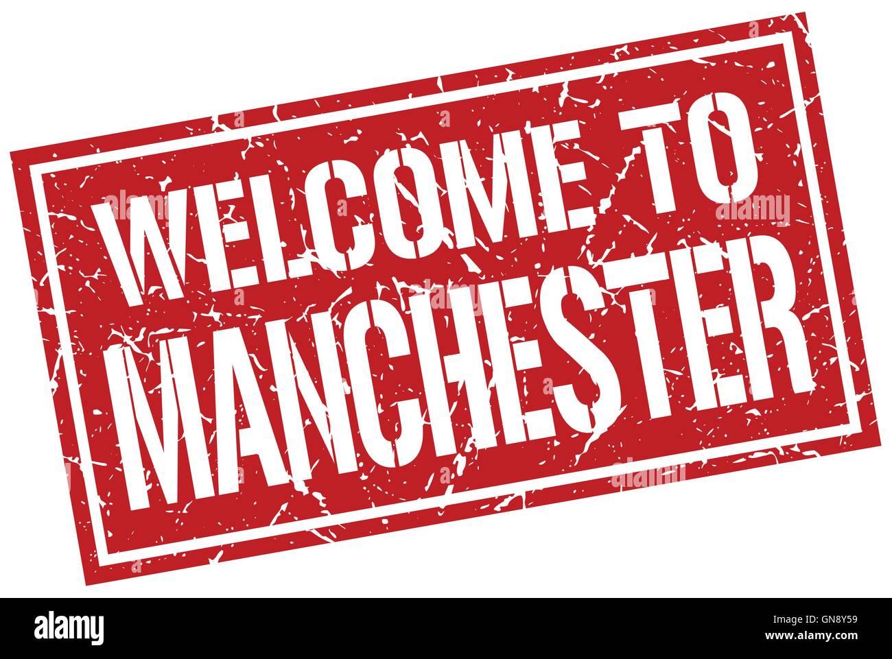 welcome to Manchester stamp Stock Vector Image & Art - Alamy