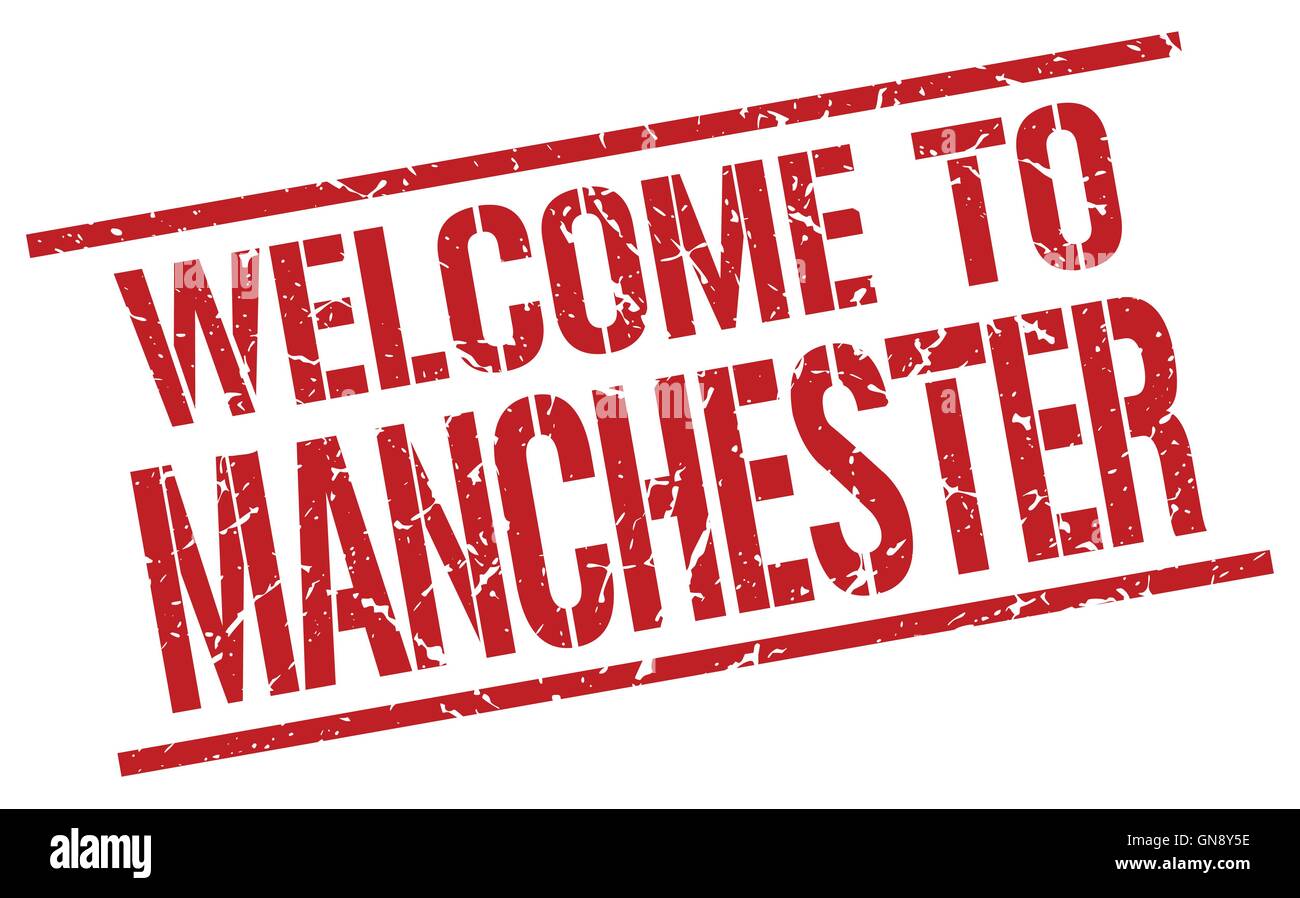welcome to Manchester stamp Stock Vector Image & Art - Alamy