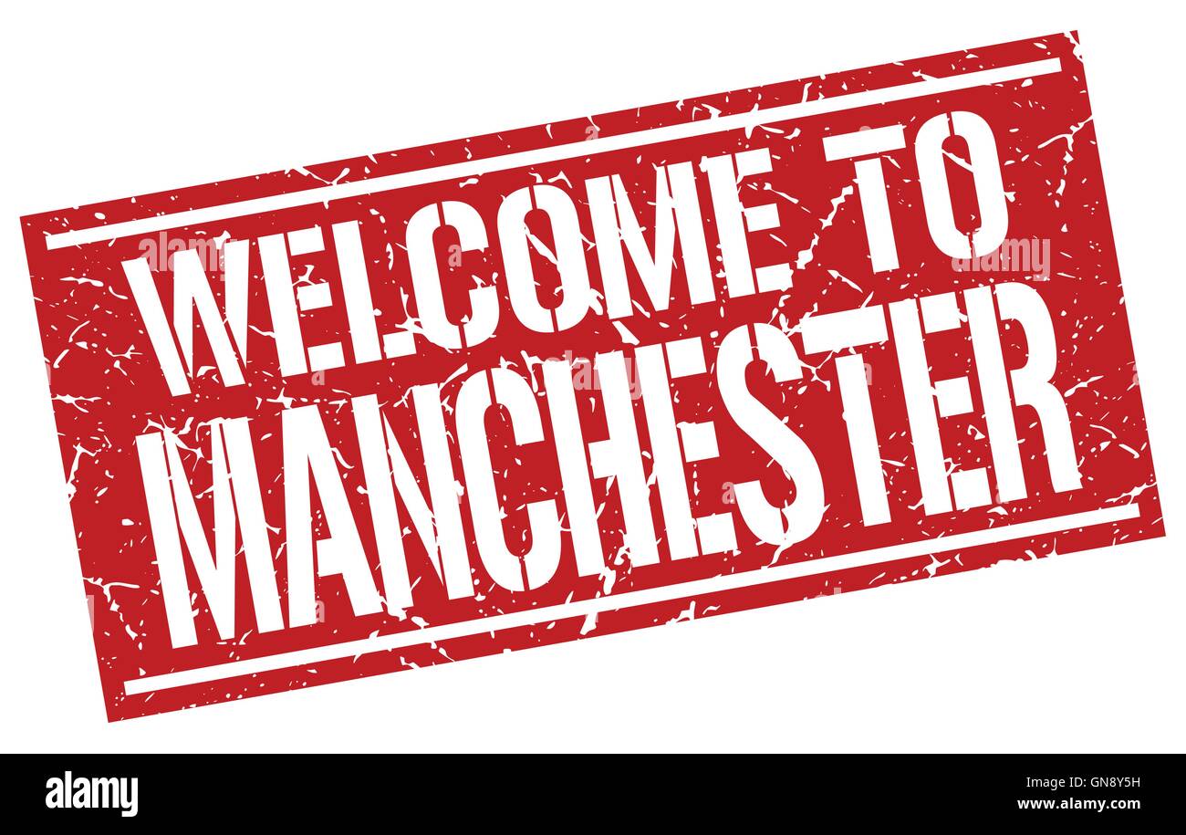 welcome to Manchester stamp Stock Vector Image & Art - Alamy
