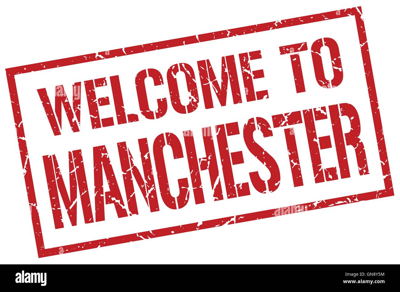 welcome to Manchester stamp Stock Vector Image & Art - Alamy