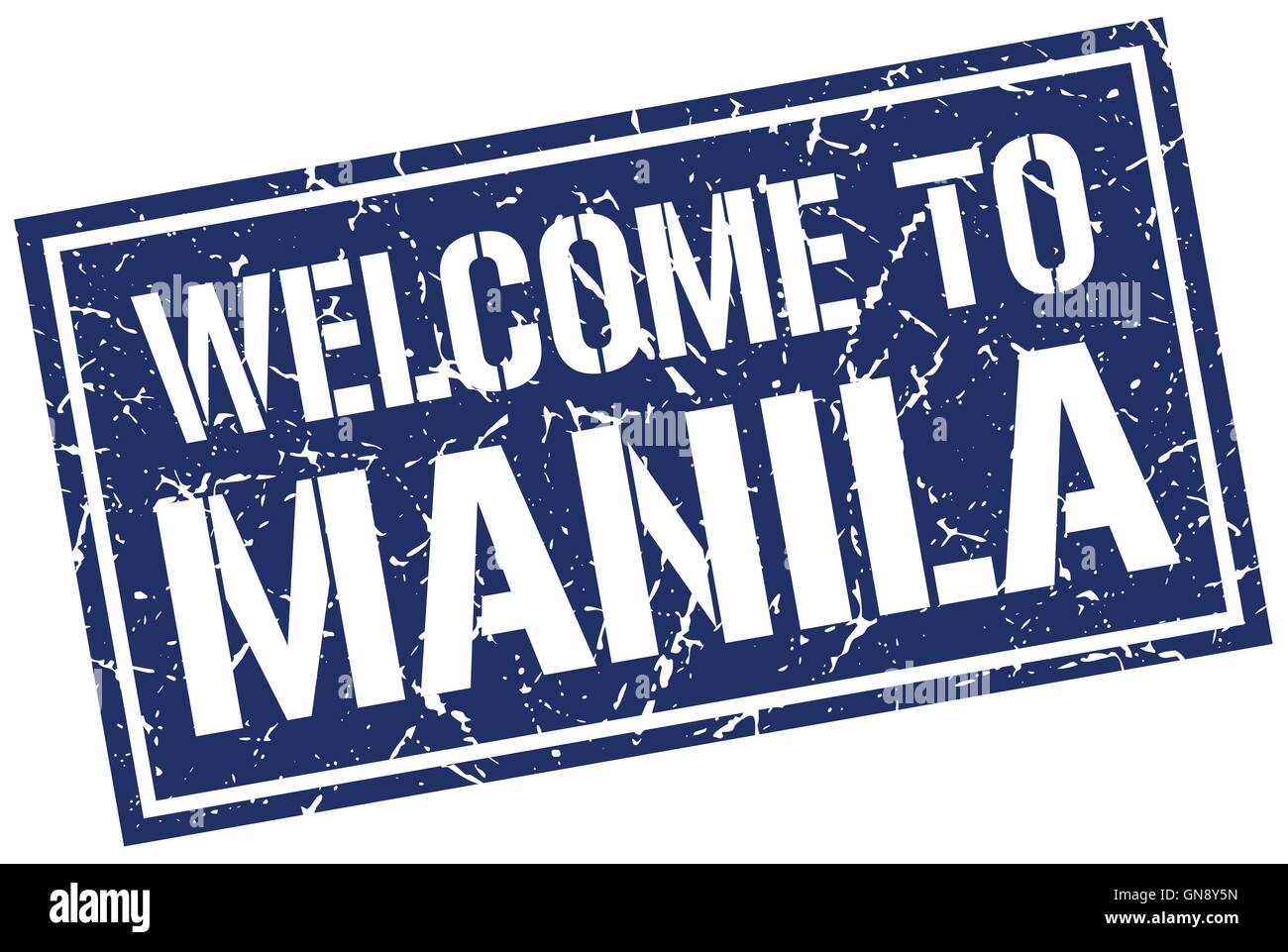 welcome to Manila stamp Stock Vector Image & Art - Alamy