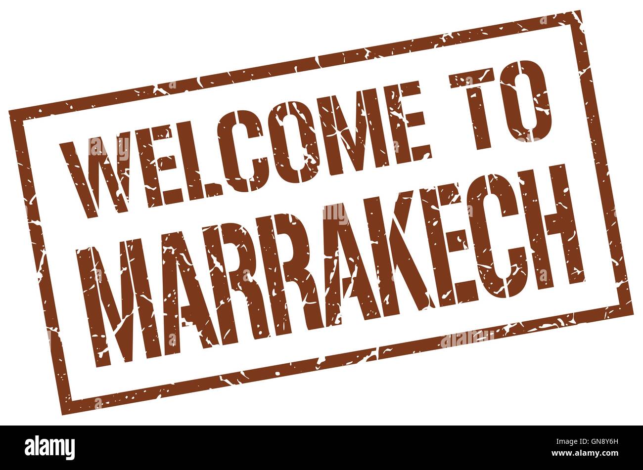 welcome to Marrakech stamp Stock Vector Image & Art - Alamy