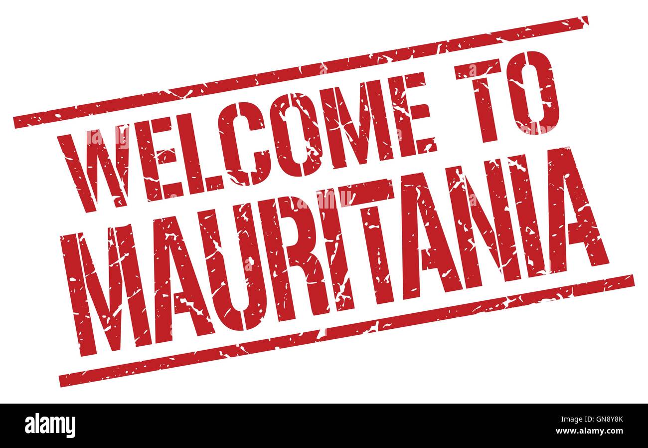Welcome mauritania stamp hi-res stock photography and images - Alamy