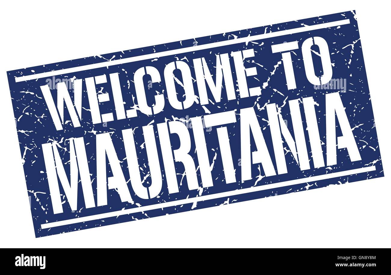 welcome to Mauritania stamp Stock Vector Image & Art - Alamy
