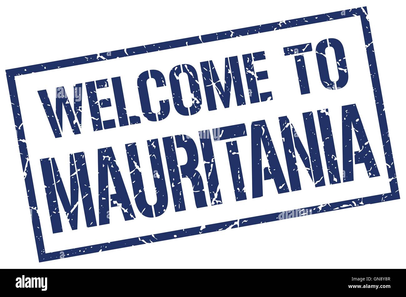 welcome to Mauritania stamp Stock Vector Image & Art - Alamy