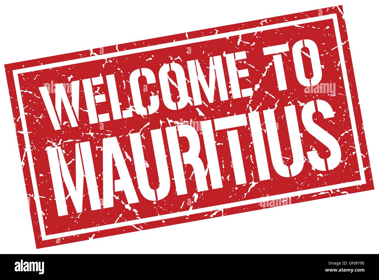 welcome to Mauritius stamp Stock Vector Image & Art - Alamy
