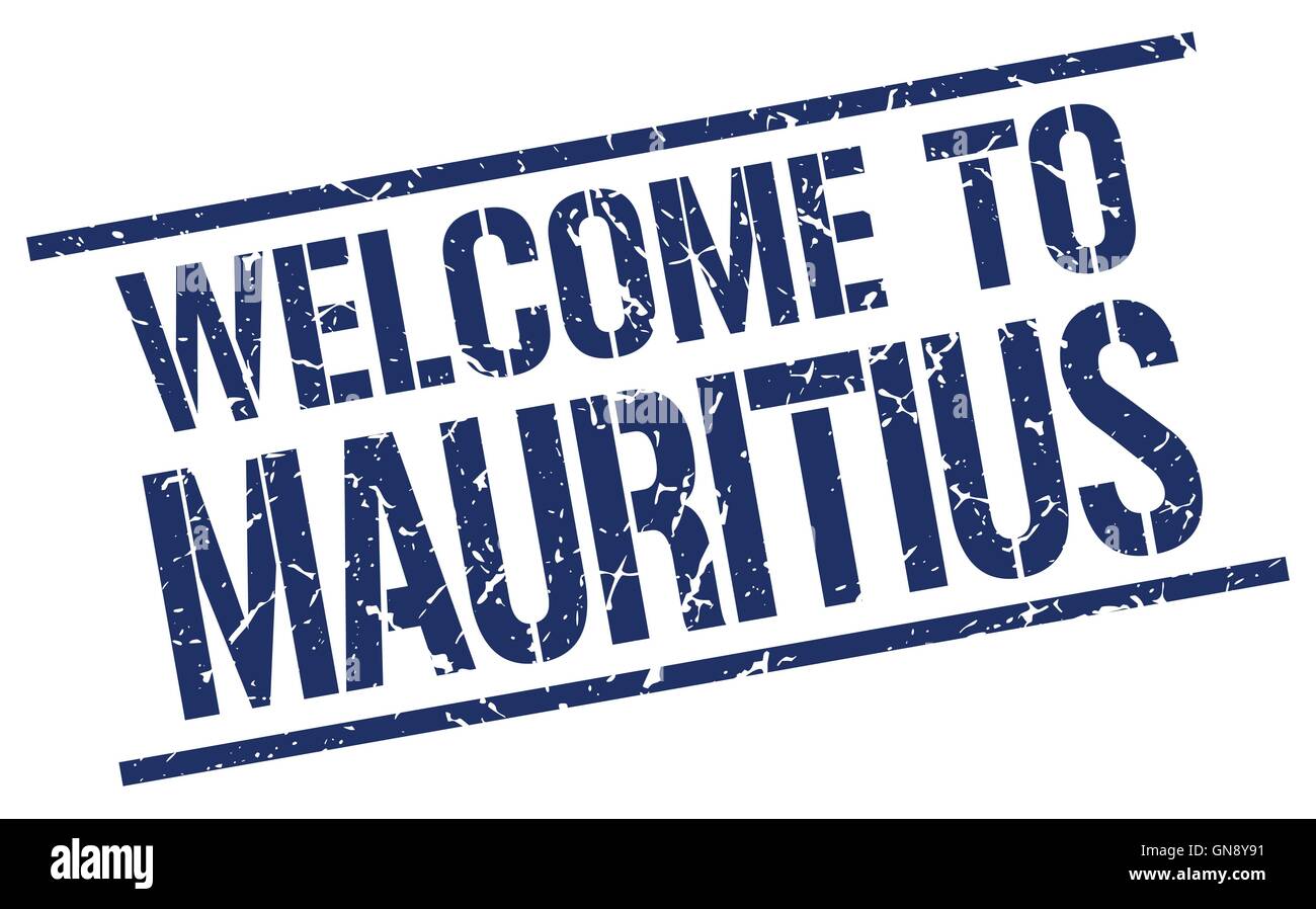 welcome to Mauritius stamp Stock Vector Image & Art - Alamy