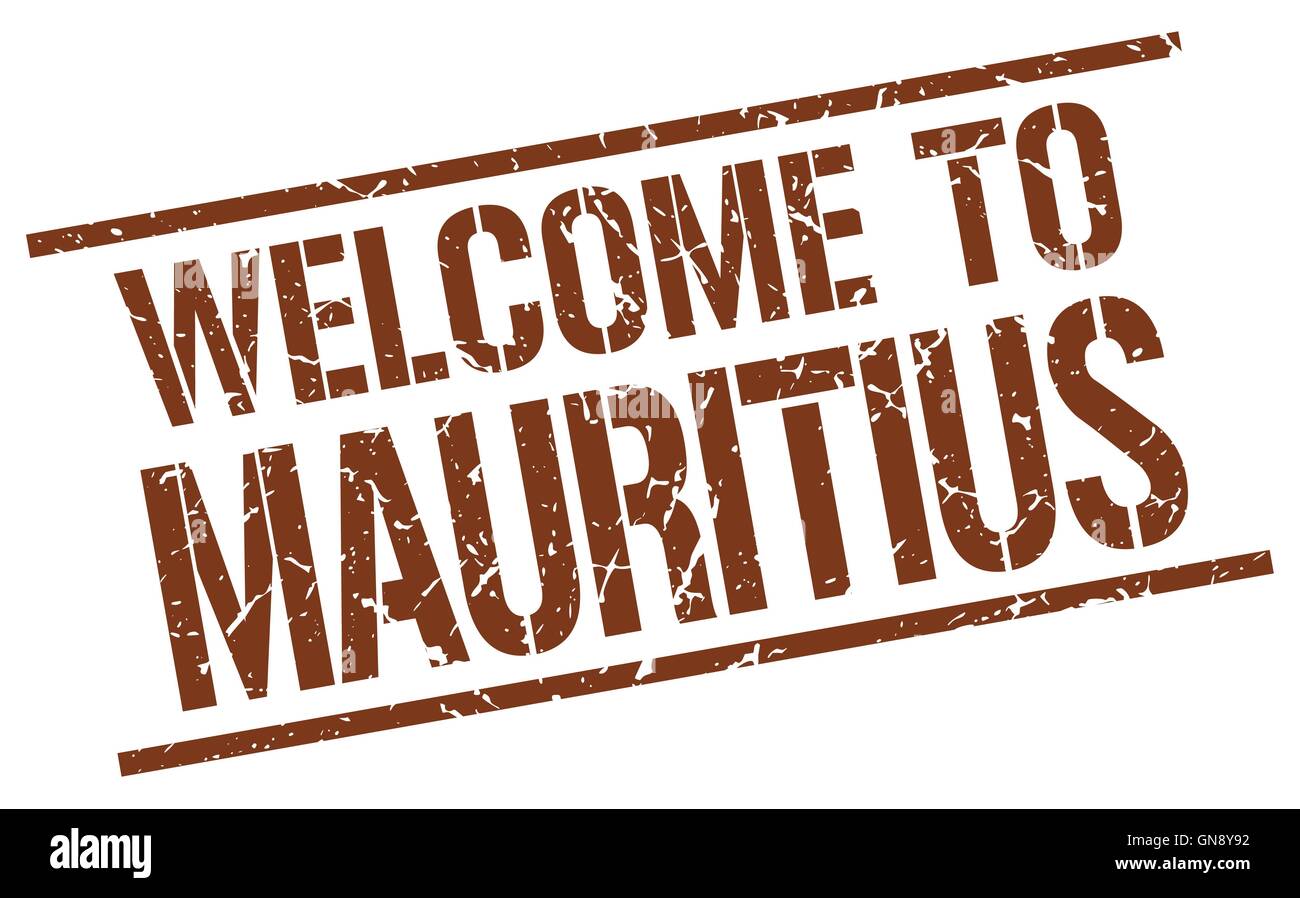 welcome to Mauritius stamp Stock Vector Image & Art - Alamy