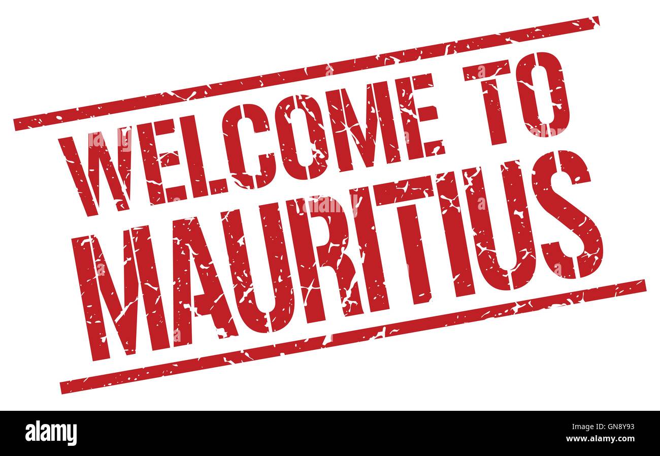 welcome to Mauritius stamp Stock Vector Image & Art - Alamy