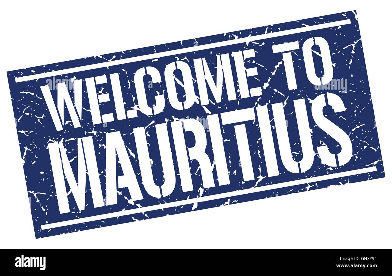 welcome to Mauritius stamp Stock Vector Image & Art - Alamy