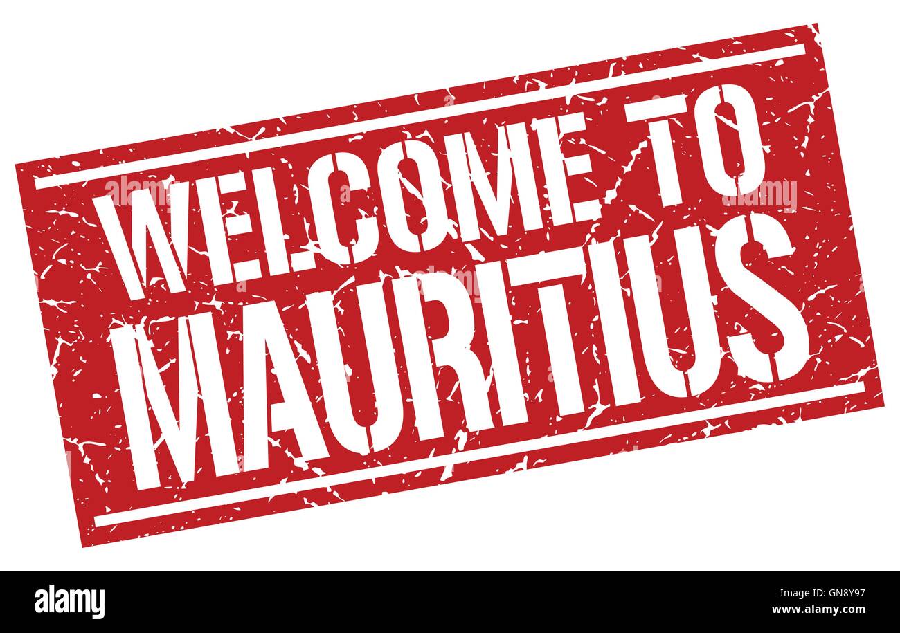 welcome to Mauritius stamp Stock Vector Image & Art - Alamy