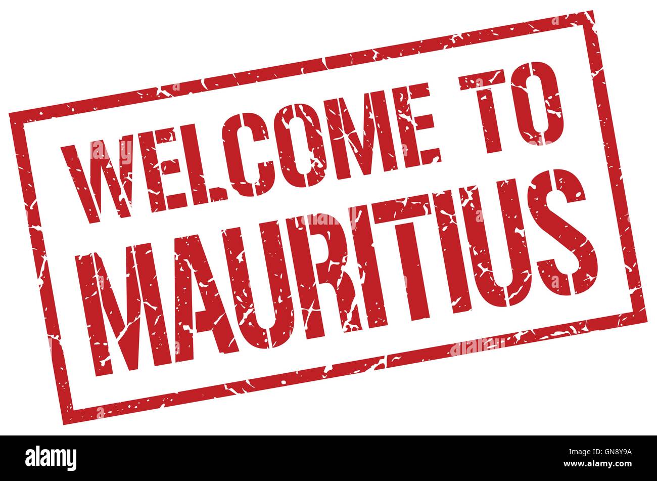 welcome to Mauritius stamp Stock Vector Image & Art - Alamy