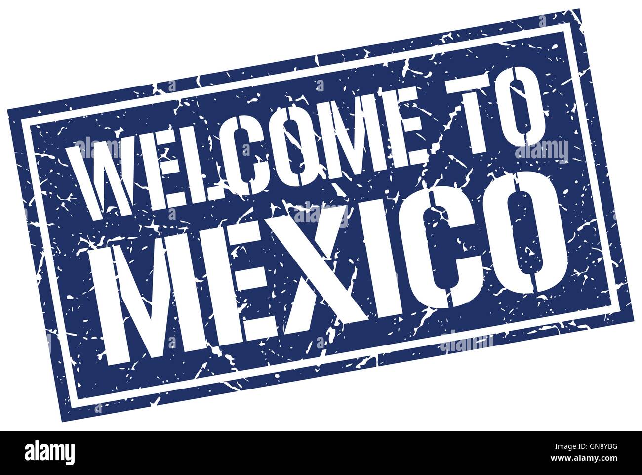 welcome to Mexico stamp Stock Vector Image & Art - Alamy
