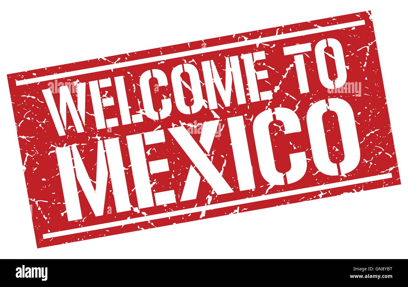 welcome to Mexico stamp Stock Vector Image & Art - Alamy