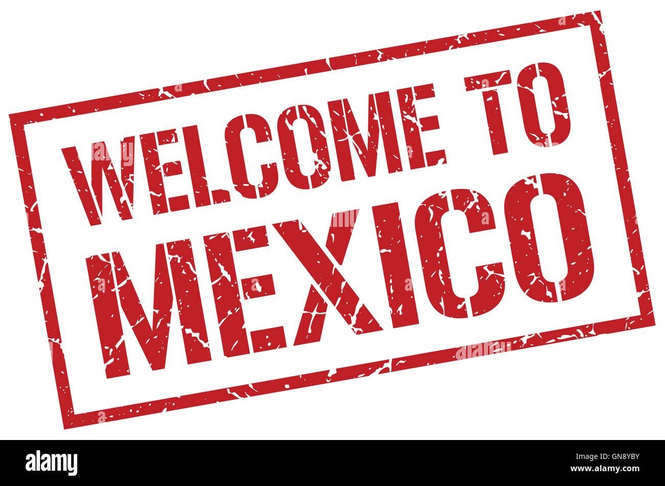 welcome to Mexico stamp Stock Vector Image & Art - Alamy