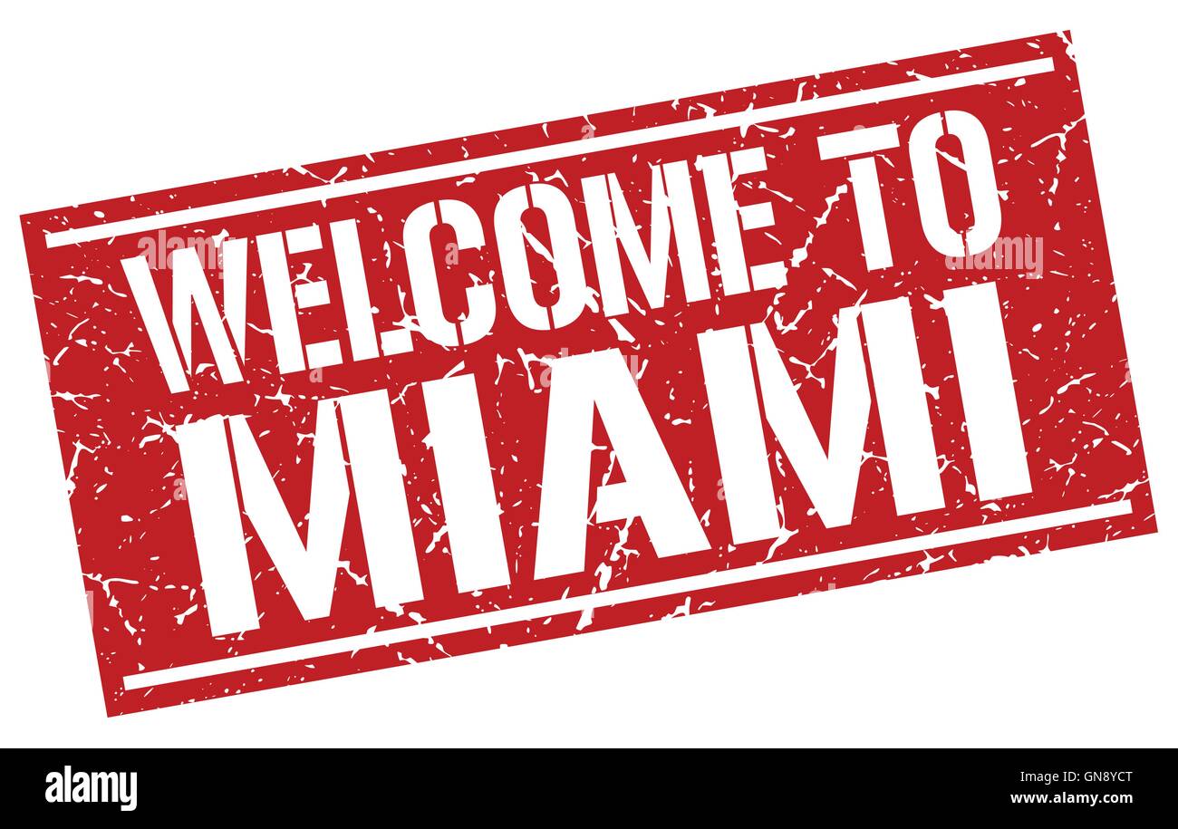Welcome miami Cut Out Stock Images & Pictures - Alamy