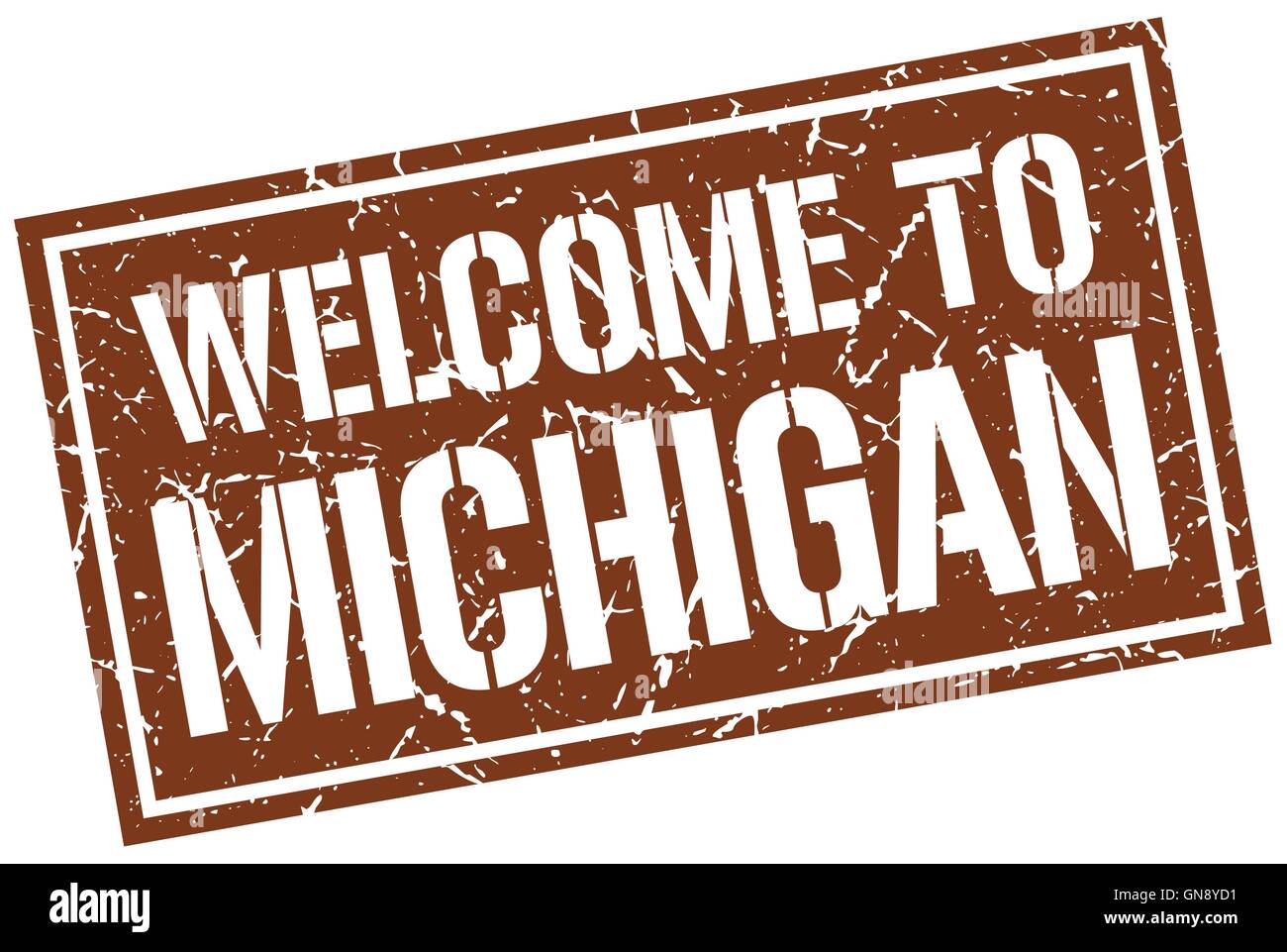 welcome to Michigan stamp Stock Vector Image & Art - Alamy