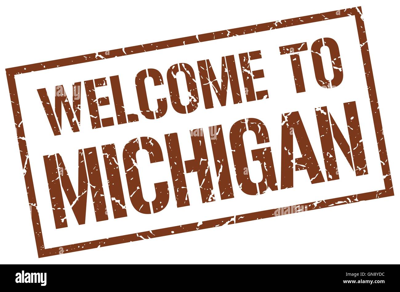 welcome to Michigan stamp Stock Vector Image & Art - Alamy