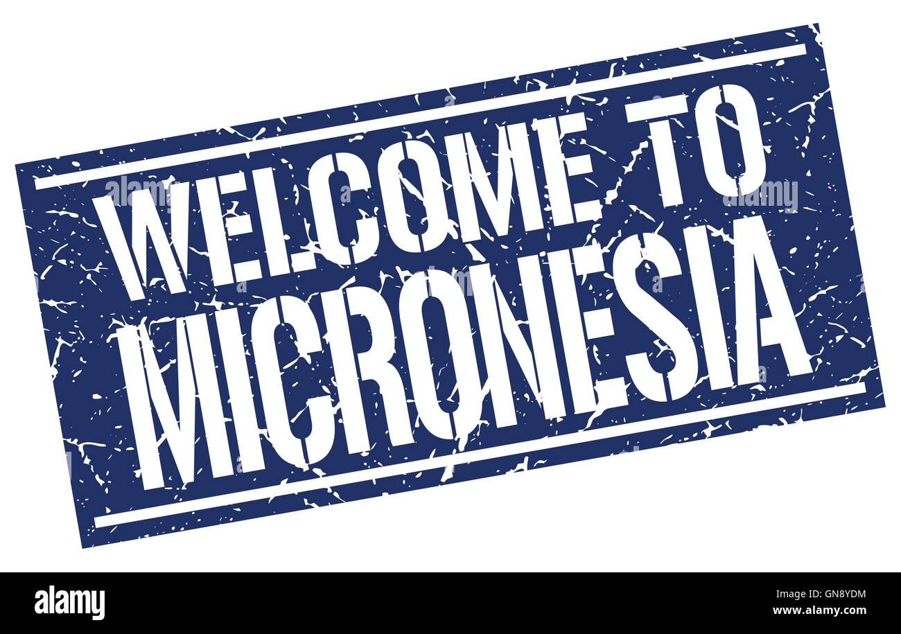 welcome to Micronesia stamp Stock Vector Image & Art - Alamy