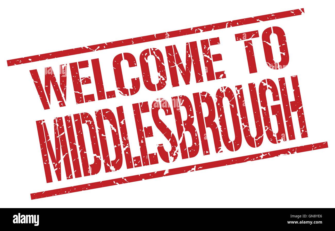 welcome to Middlesbrough stamp Stock Vector Image & Art - Alamy