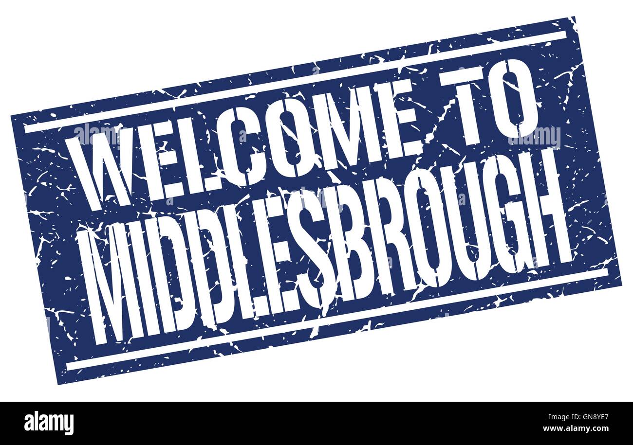 welcome to Middlesbrough stamp Stock Vector Image & Art - Alamy