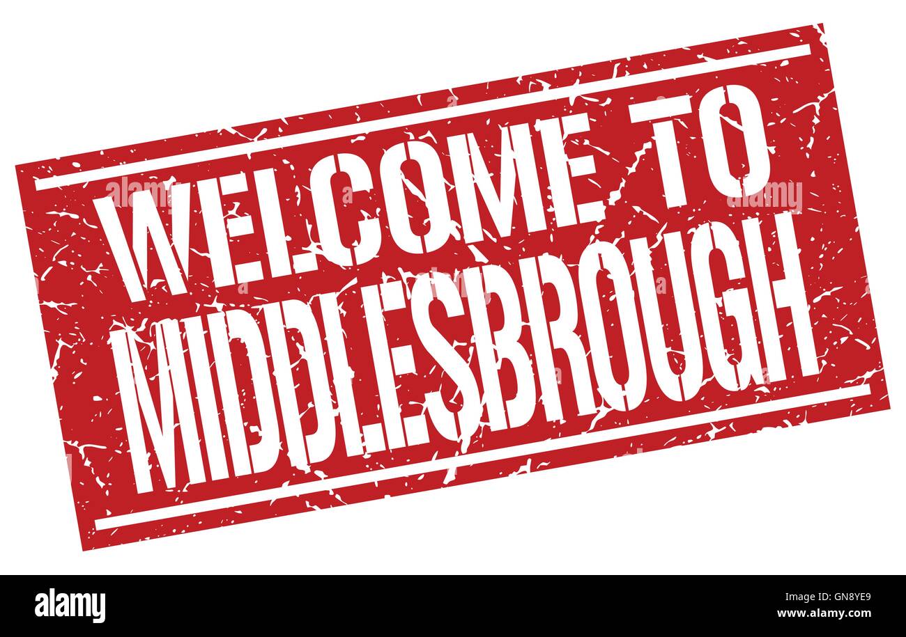 welcome to Middlesbrough stamp Stock Vector Image & Art - Alamy