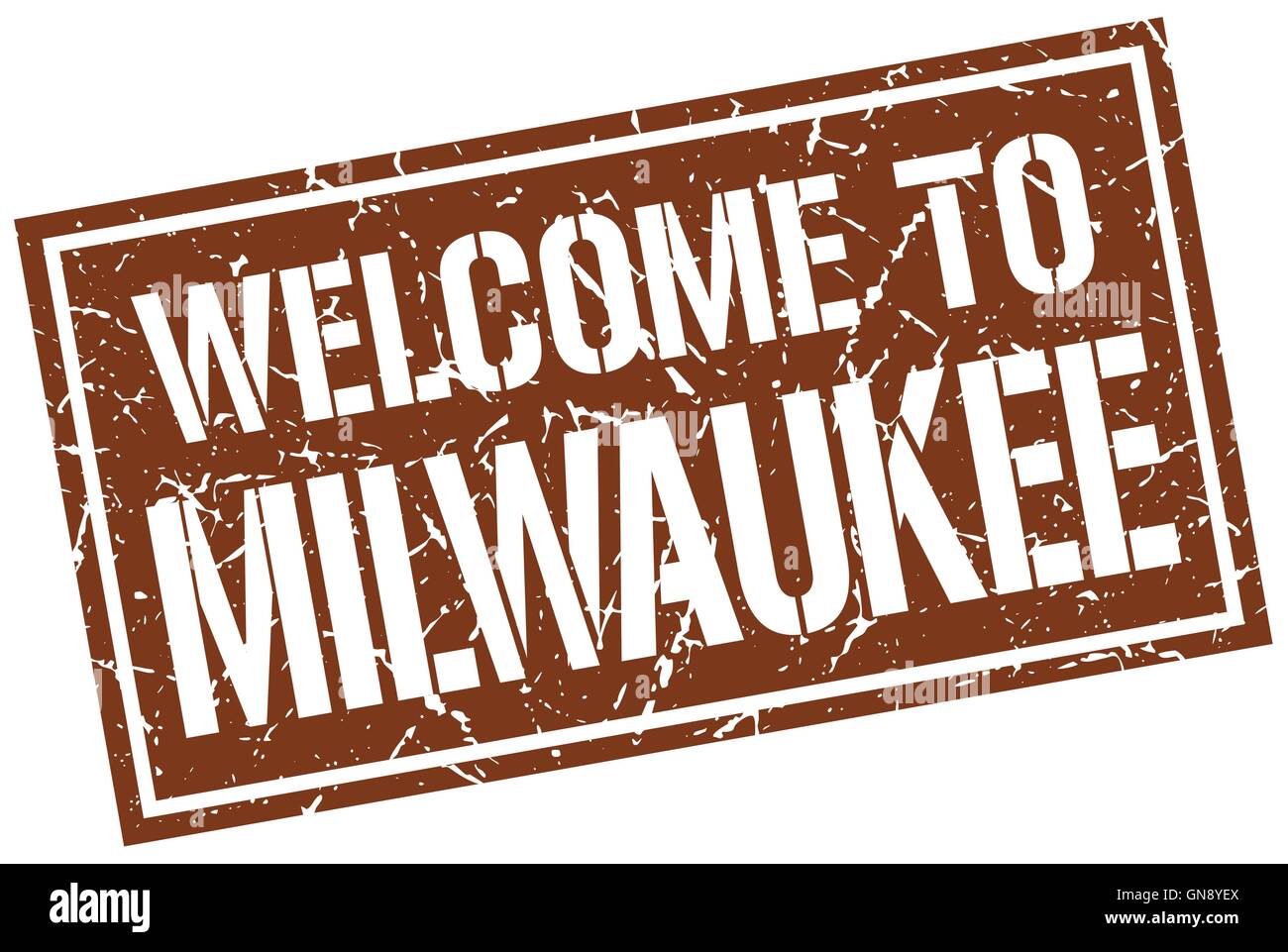 welcome to Milwaukee stamp Stock Vector Image & Art - Alamy
