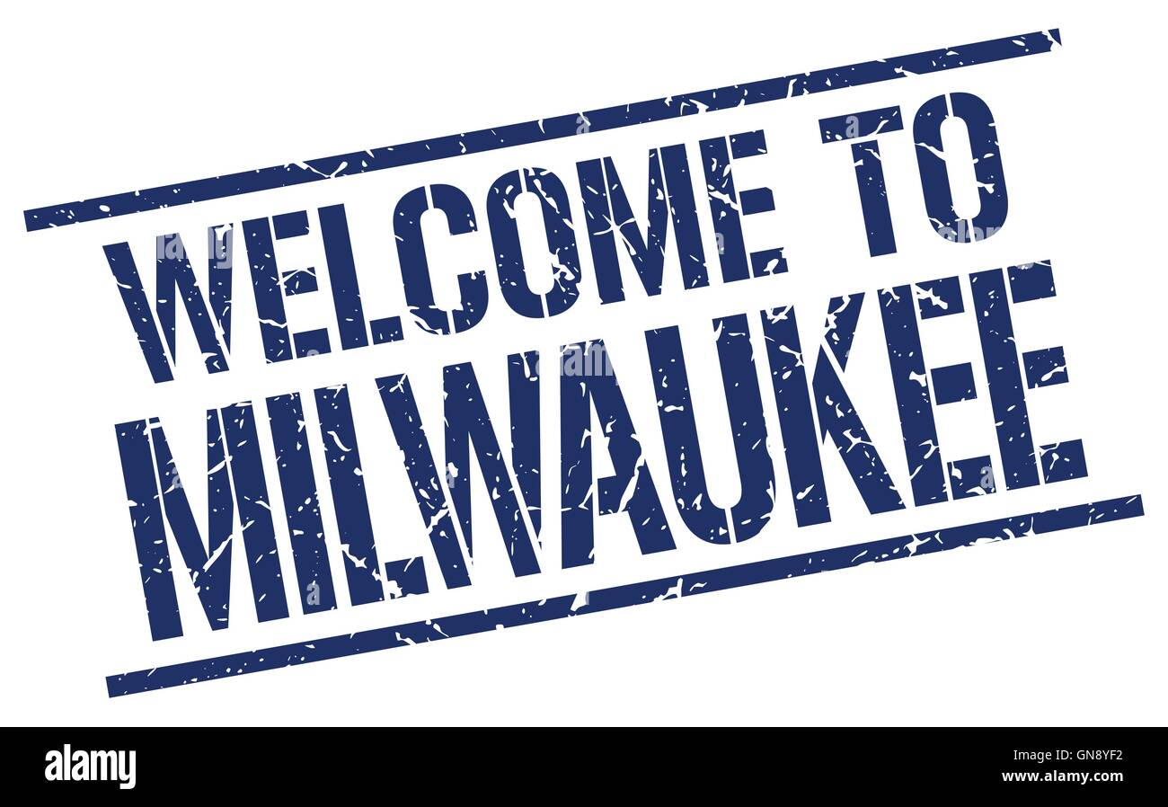 welcome to Milwaukee stamp Stock Vector Image & Art - Alamy