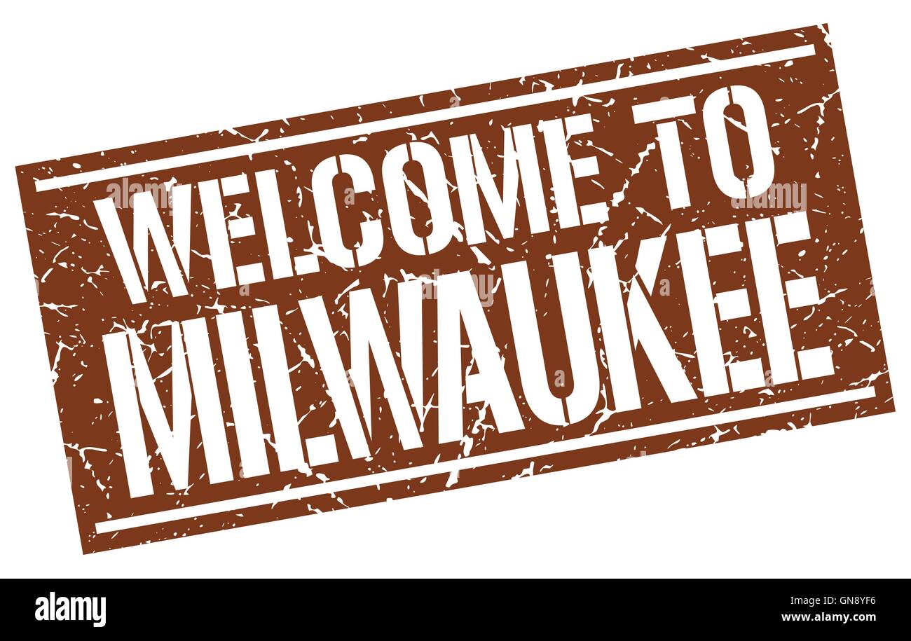 welcome to Milwaukee stamp Stock Vector Image & Art - Alamy