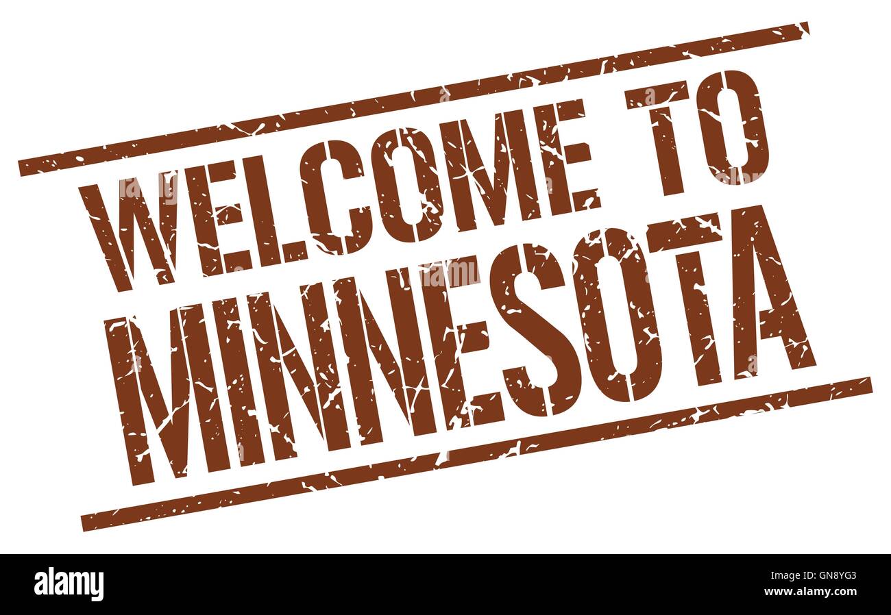Welcome to minnesota Stock Vector Images - Alamy