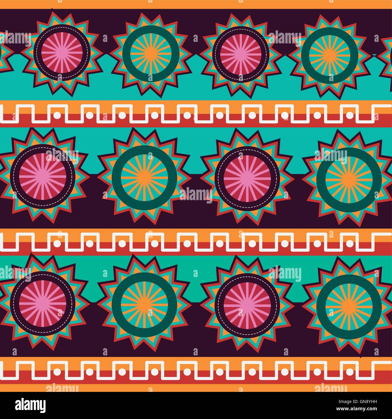 mexican tribal art background Stock Vector Image & Art - Alamy