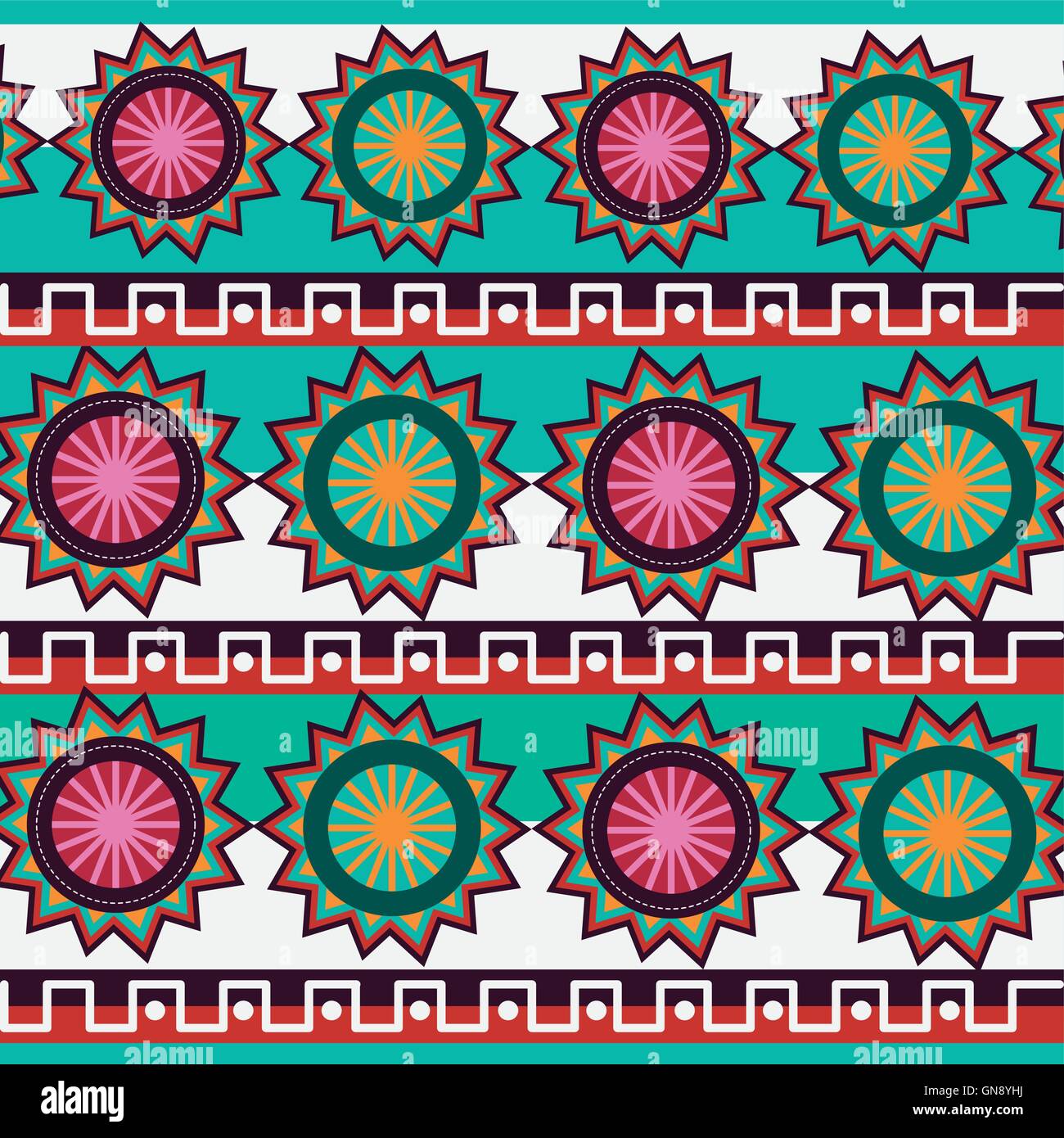 mexican tribal art background Stock Vector Image & Art - Alamy