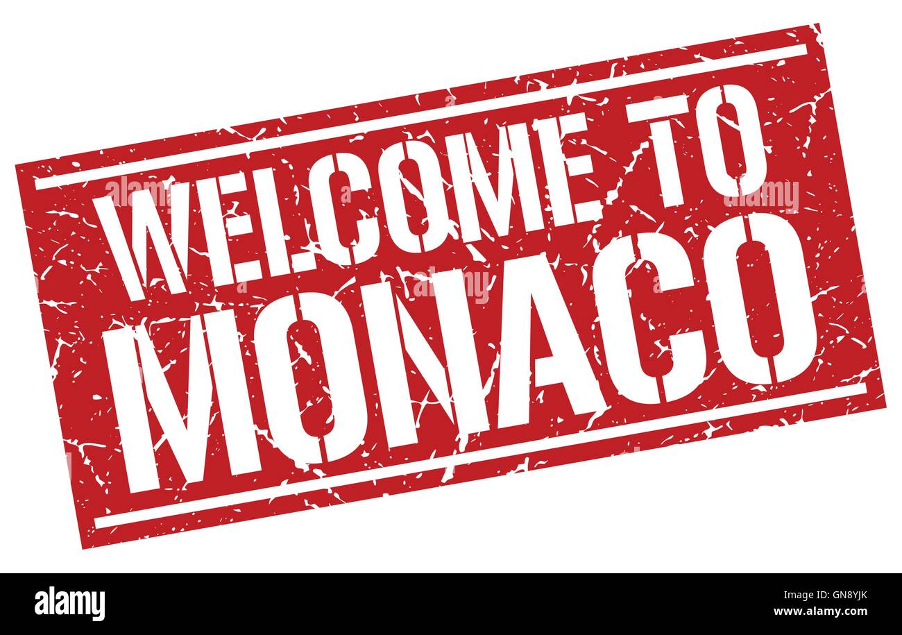 welcome to Monaco stamp Stock Vector Image & Art - Alamy