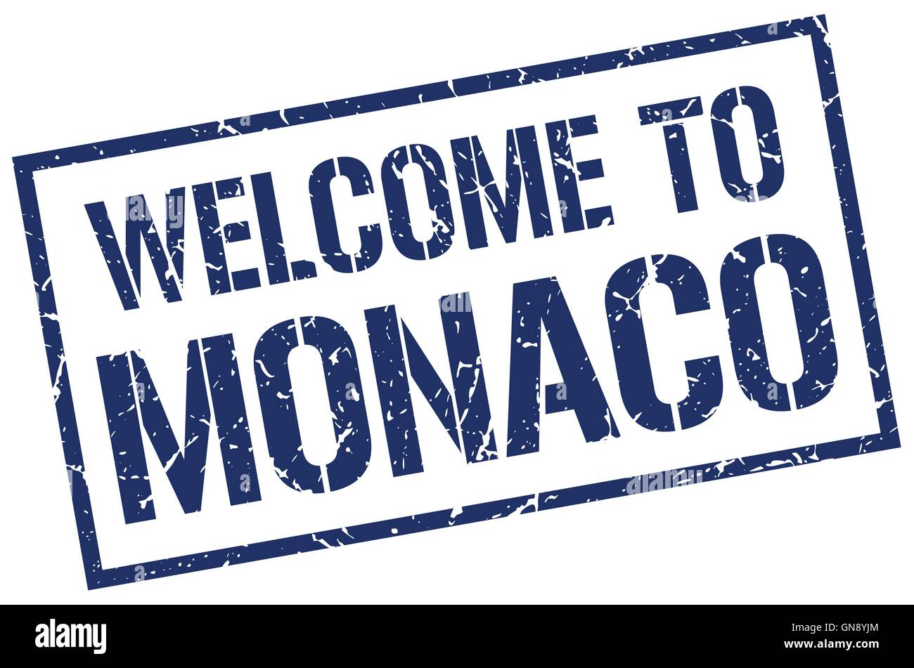 welcome to Monaco stamp Stock Vector Image & Art - Alamy
