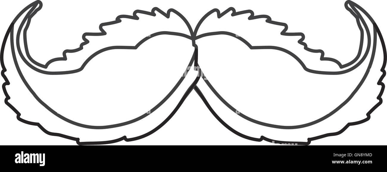 mustache male hair design Stock Vector Image & Art - Alamy