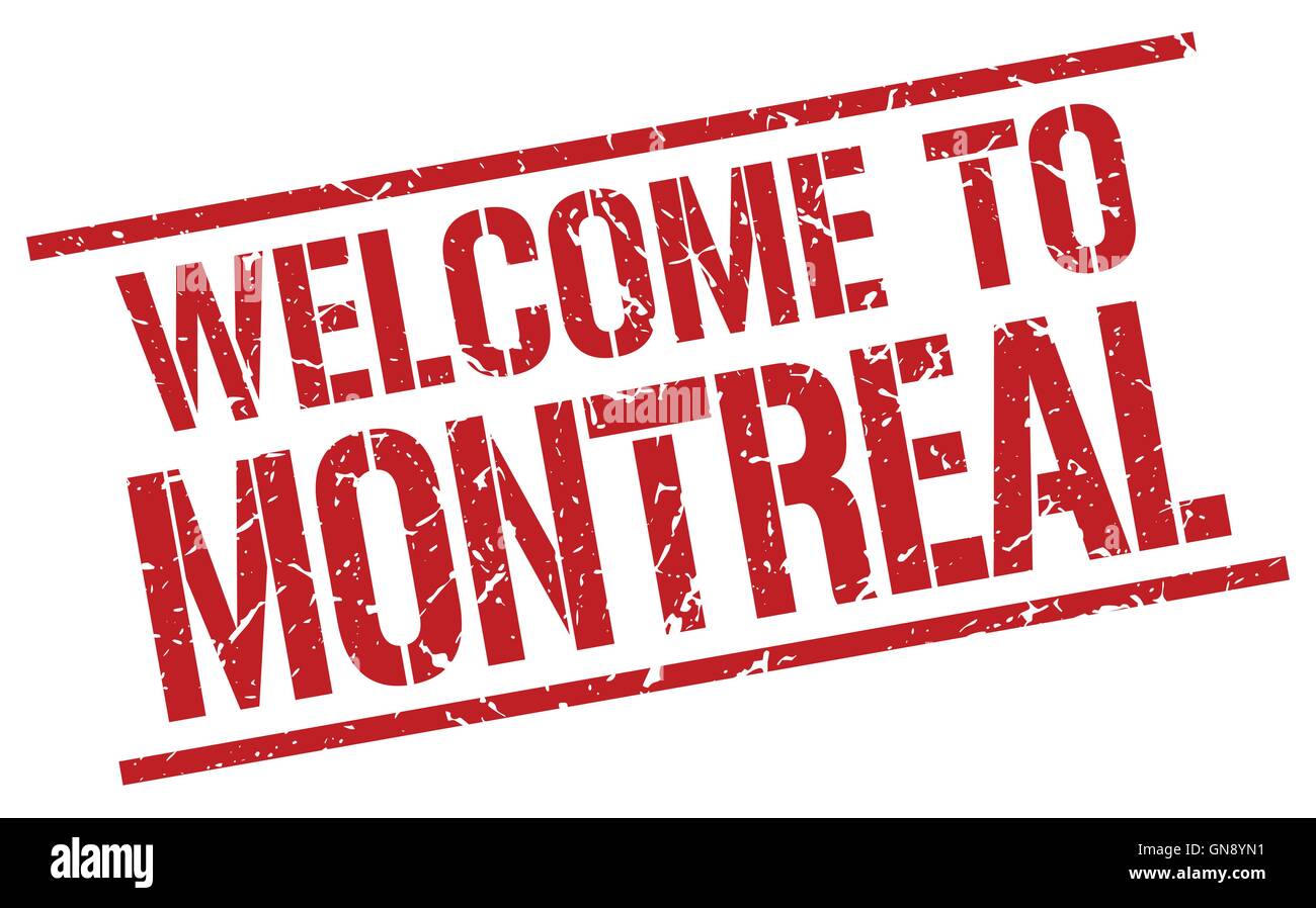 welcome to Montreal stamp Stock Vector Image & Art - Alamy