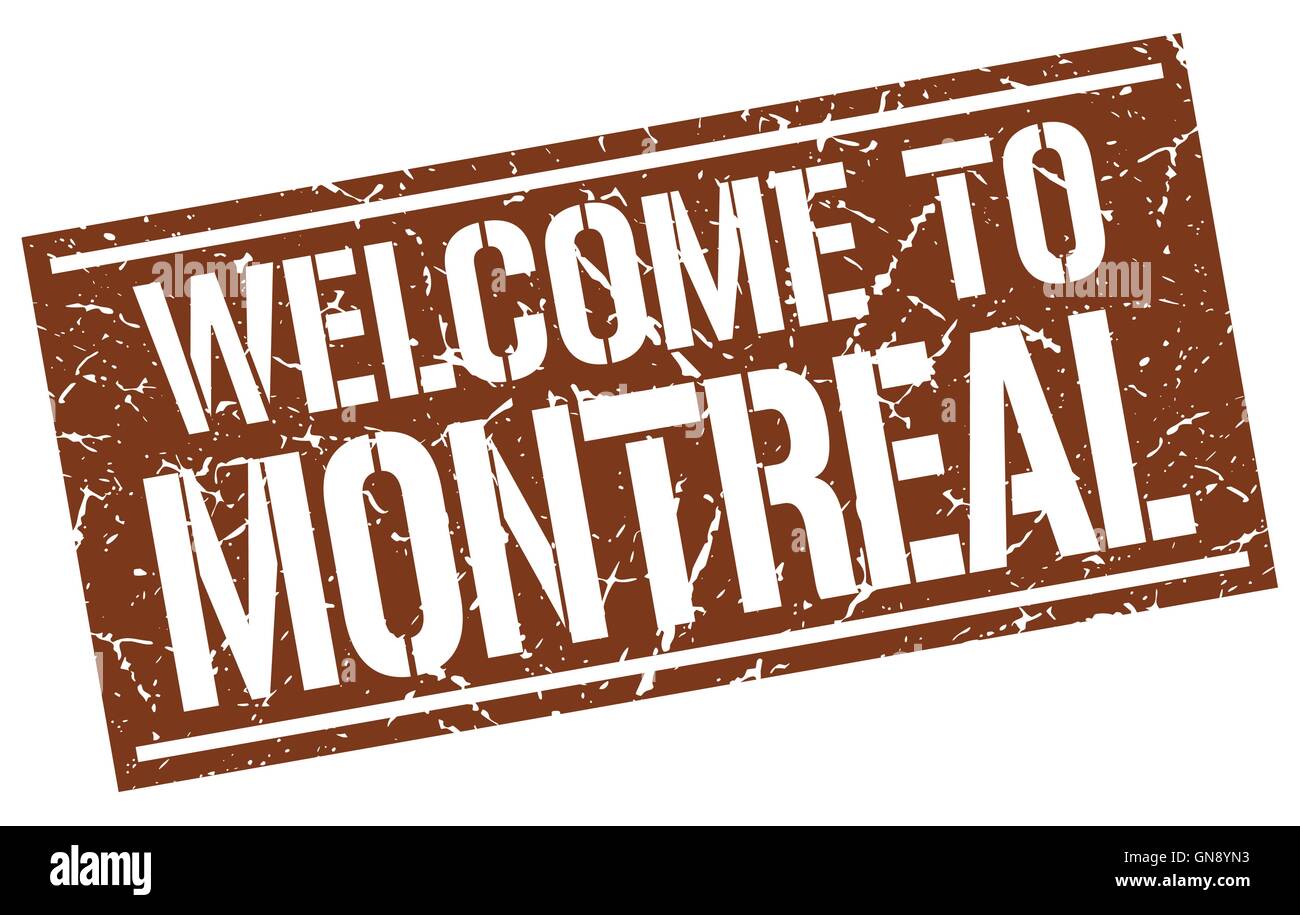 Welcome montreal Stock Vector Images - Alamy