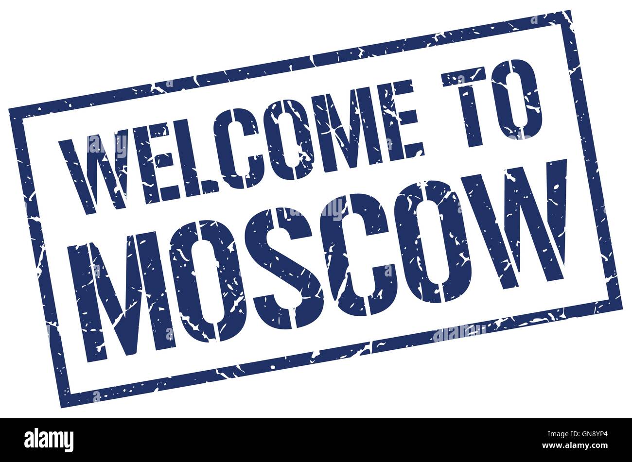 welcome to Moscow stamp Stock Vector Image & Art - Alamy