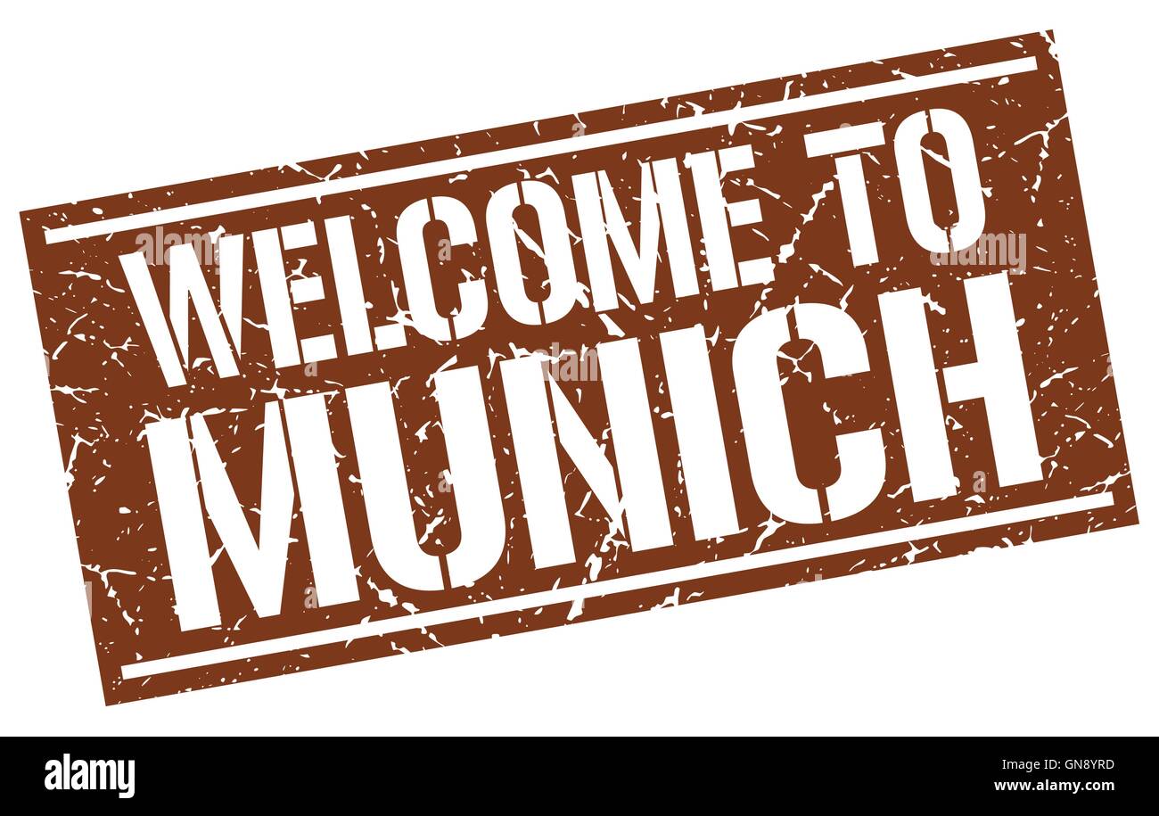 Welcome munich Stock Vector Images - Alamy