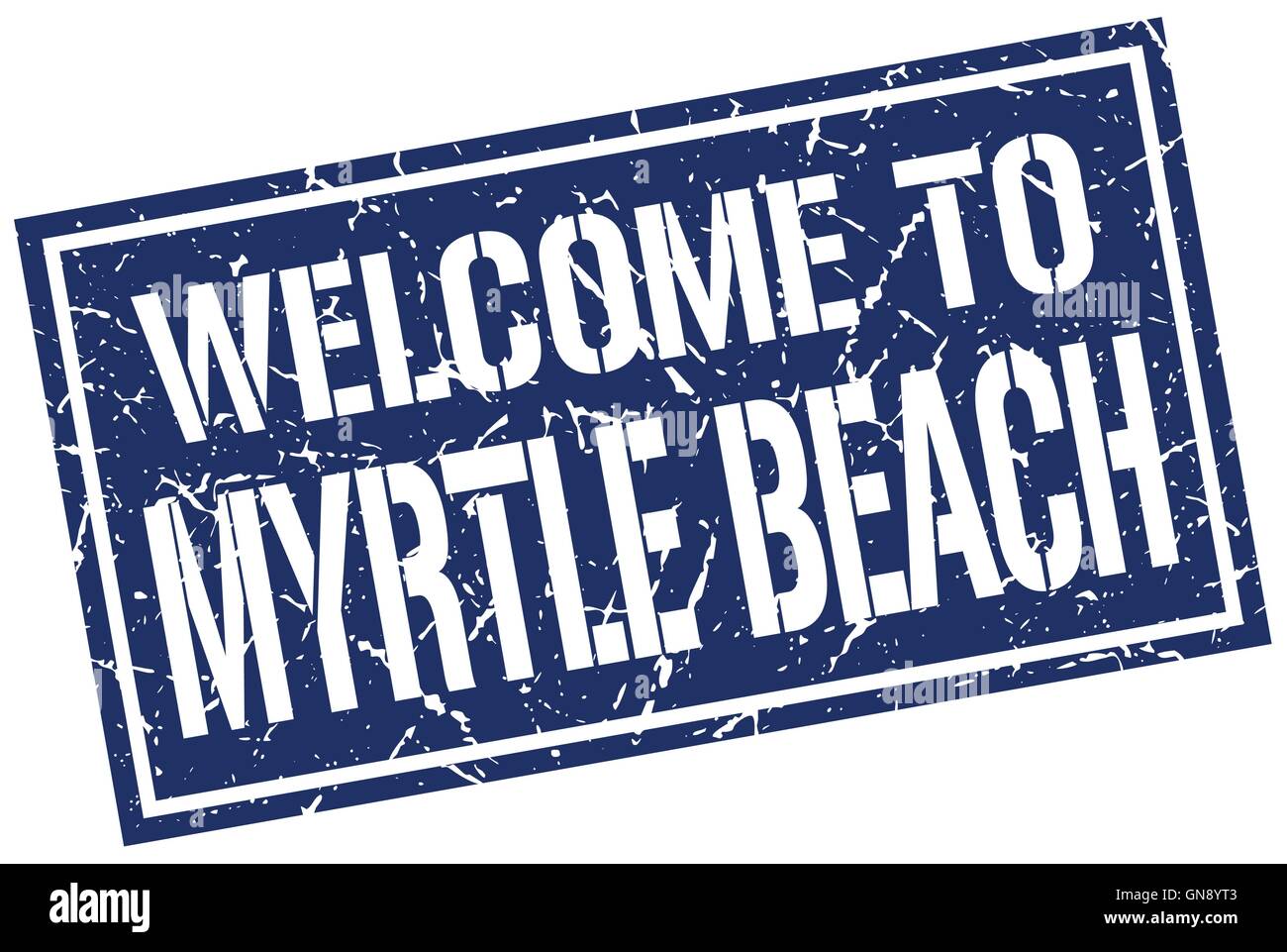 welcome to Myrtle Beach stamp Stock Vector Image & Art - Alamy