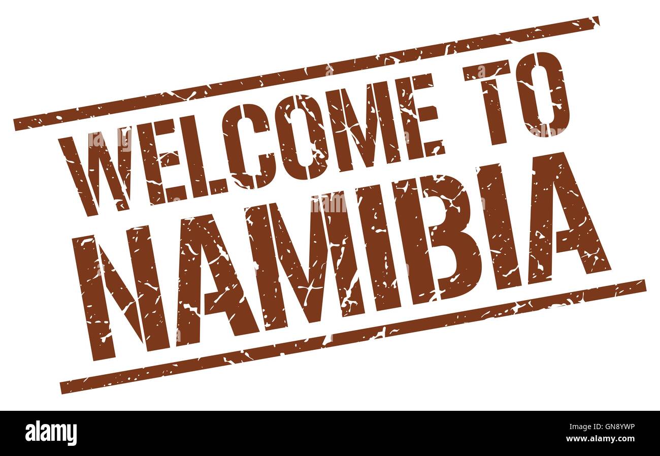 Welcome to namibia Stock Vector Images - Alamy