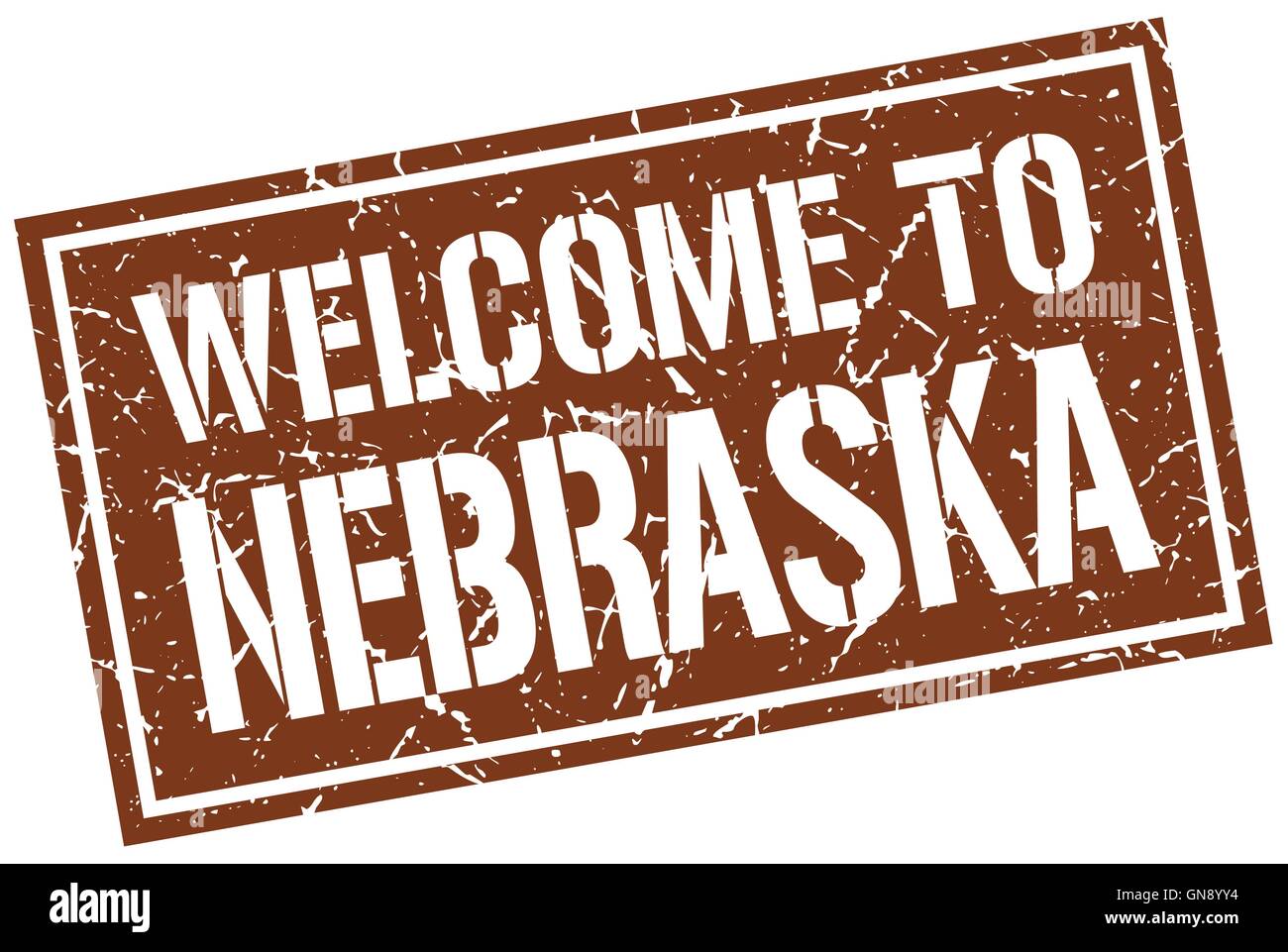 welcome to Nebraska stamp Stock Vector Image & Art - Alamy
