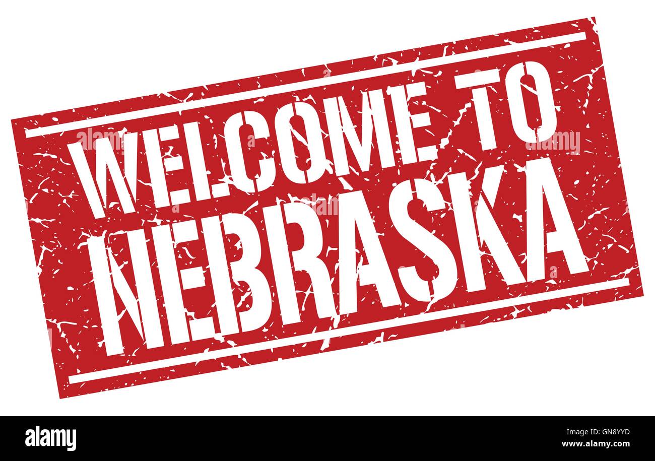 welcome to Nebraska stamp Stock Vector Image & Art - Alamy